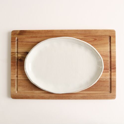 大皿｜だ円皿 明窯 【益子焼】 【日本製】