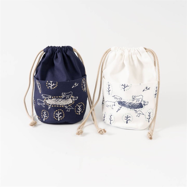 【Canako Inoue】Drawstring bag oasis オアシス｜てんとてん｜インテリア雑貨・食器・ファッション通販